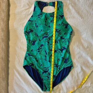 Lands' End | Swim | Nwt Lands End High Neck Green Blue One Piece ...